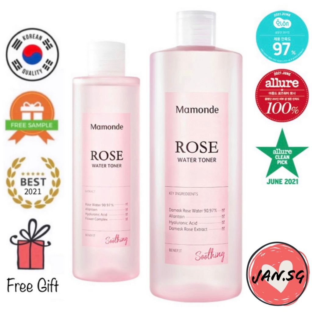 Mamonde Rose Water Toner 250ml / Mamonde Rose Water Toner 500ml ...