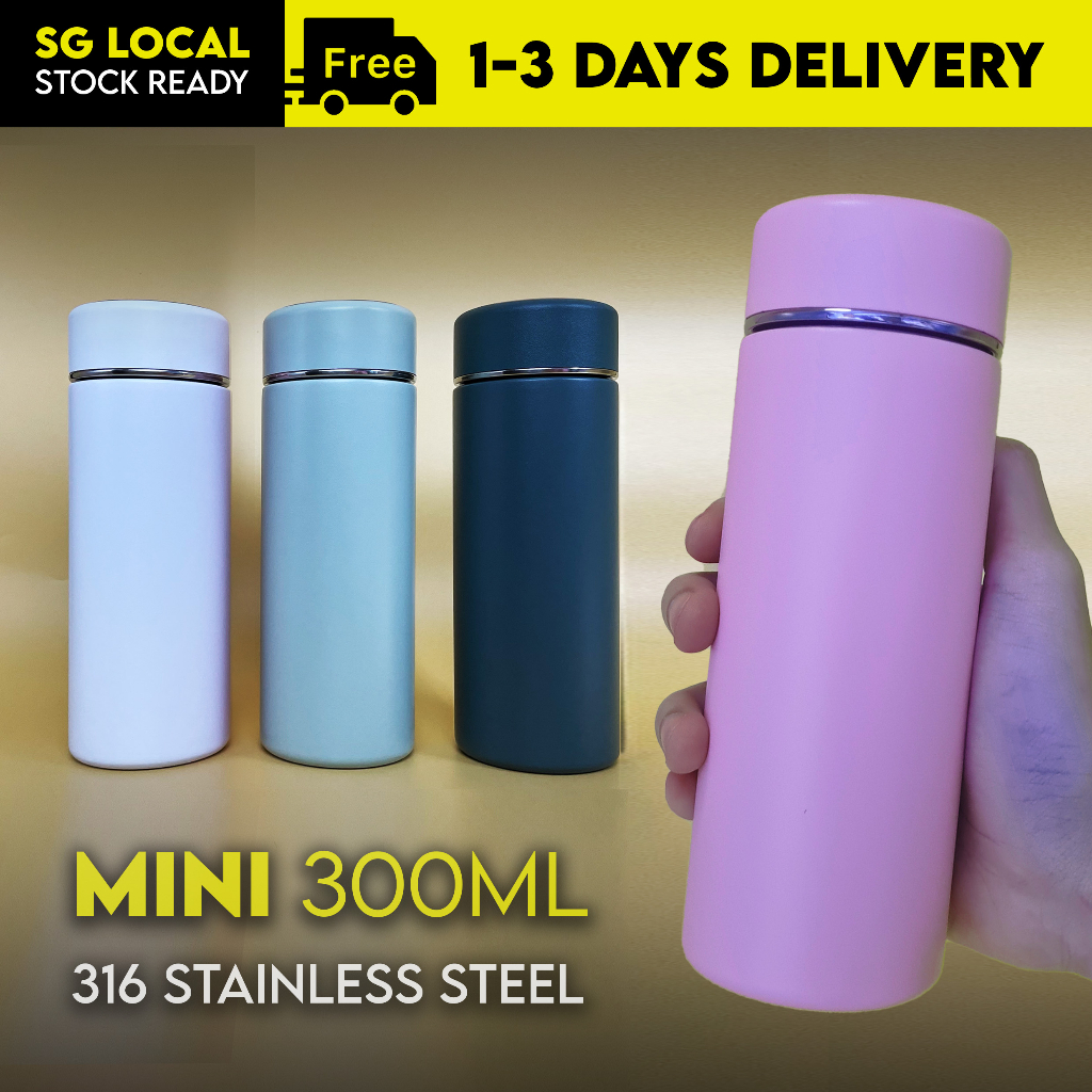ThermoFlask SG: Mini Pocket 316 Grade Thermos Water Bottle Thermal ...