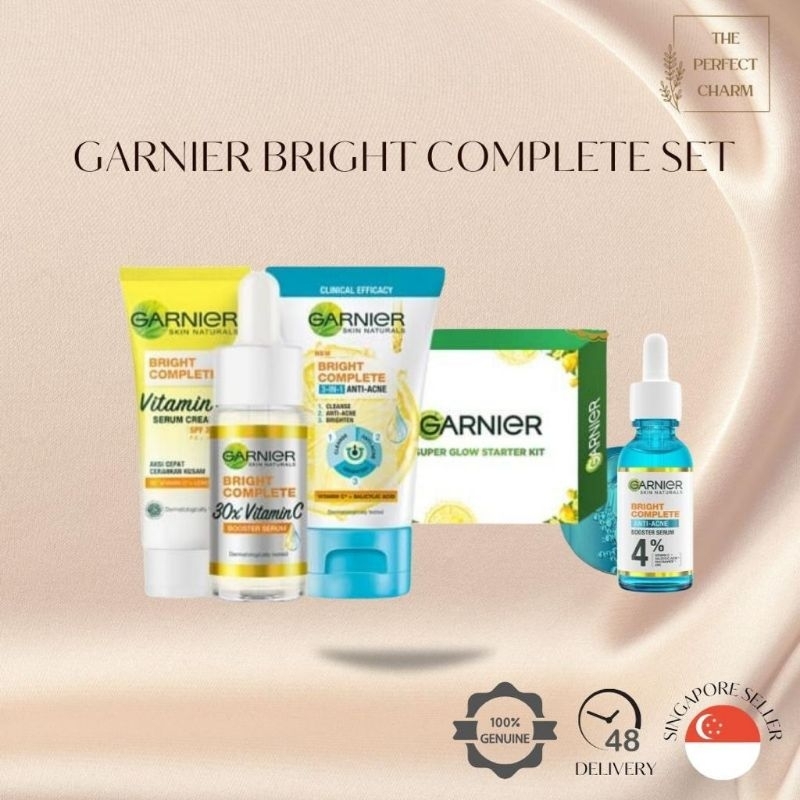 🇸🇬 Garnier Bright Complete Vitamin C Serum Bright complete Anti Acne ...