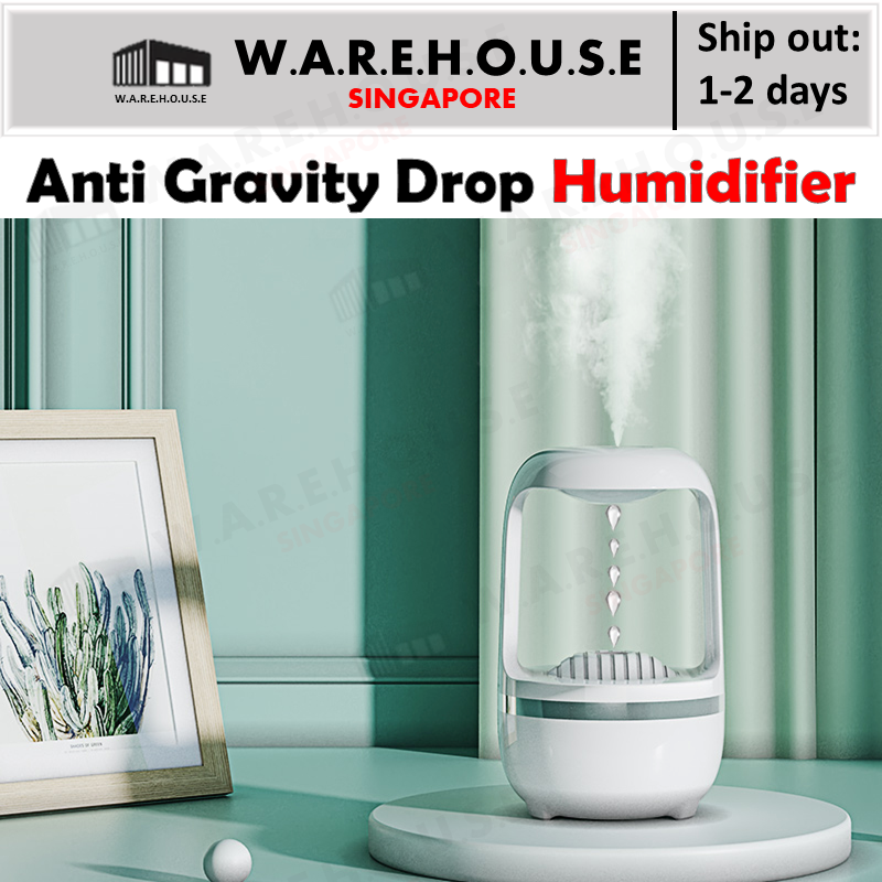 [Warehouse] 500ML Diffuser Humidifier with Anti Gravity Water Drops ...