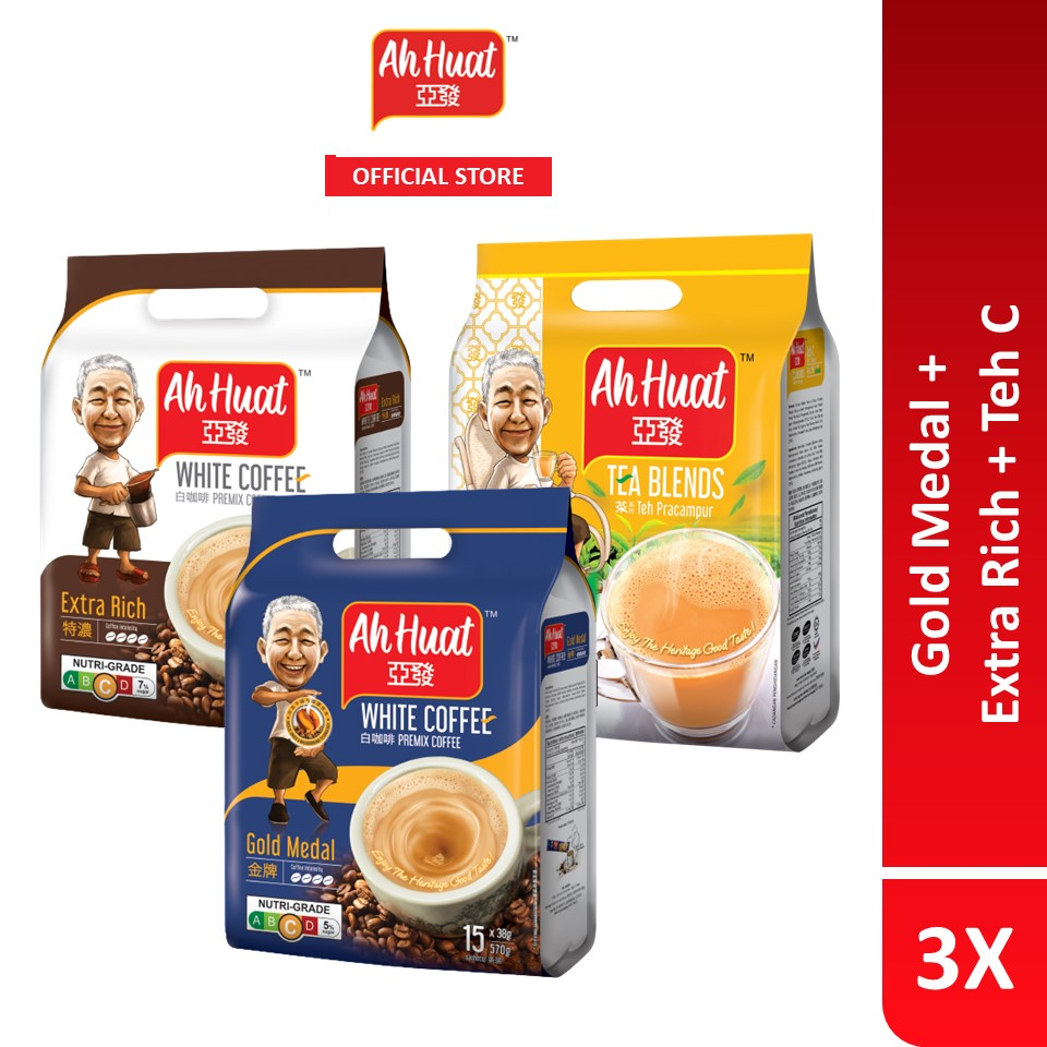 [Mix Bundle] Ah Huat Extra Rich, Gold Medal & Teh C | Shopee Singapore