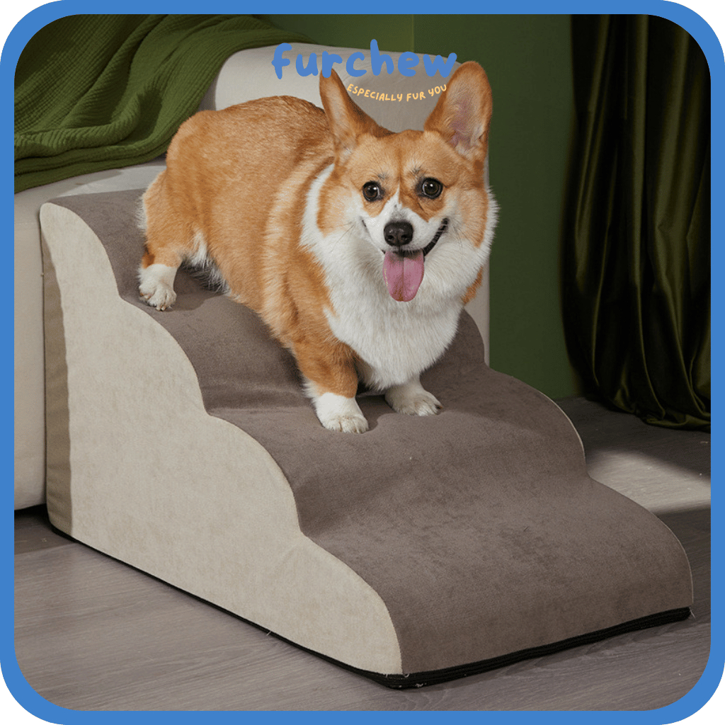 [SG] Pet Soft 2/3/4 Stairs Ramp Ladder with Anti-Slip Base for Dogs ...