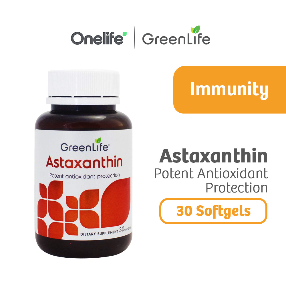 GreenLife Astaxanthin (Powerful Antioxidant) 30 Softgels - For Immune ...