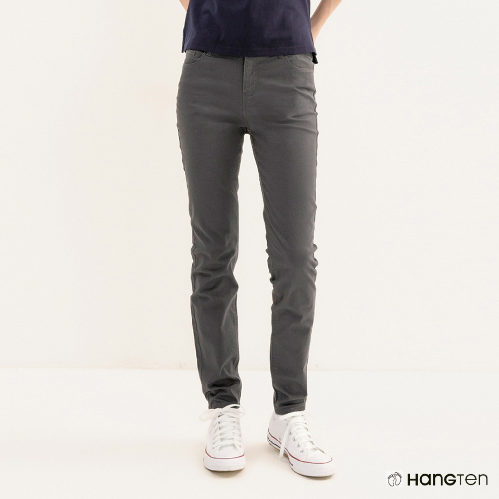 Hang Ten Women's Classic Slim Fit Woven Pants with Five Pockets (2 ...