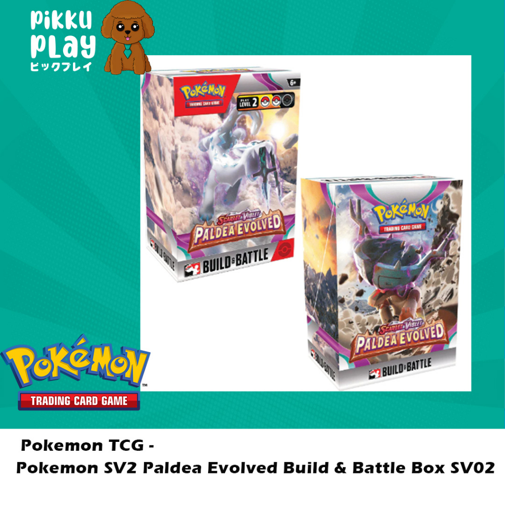 Pokemon SV2 Paldea Evolved Build & Battle Box SV02 (1 box) | Shopee ...