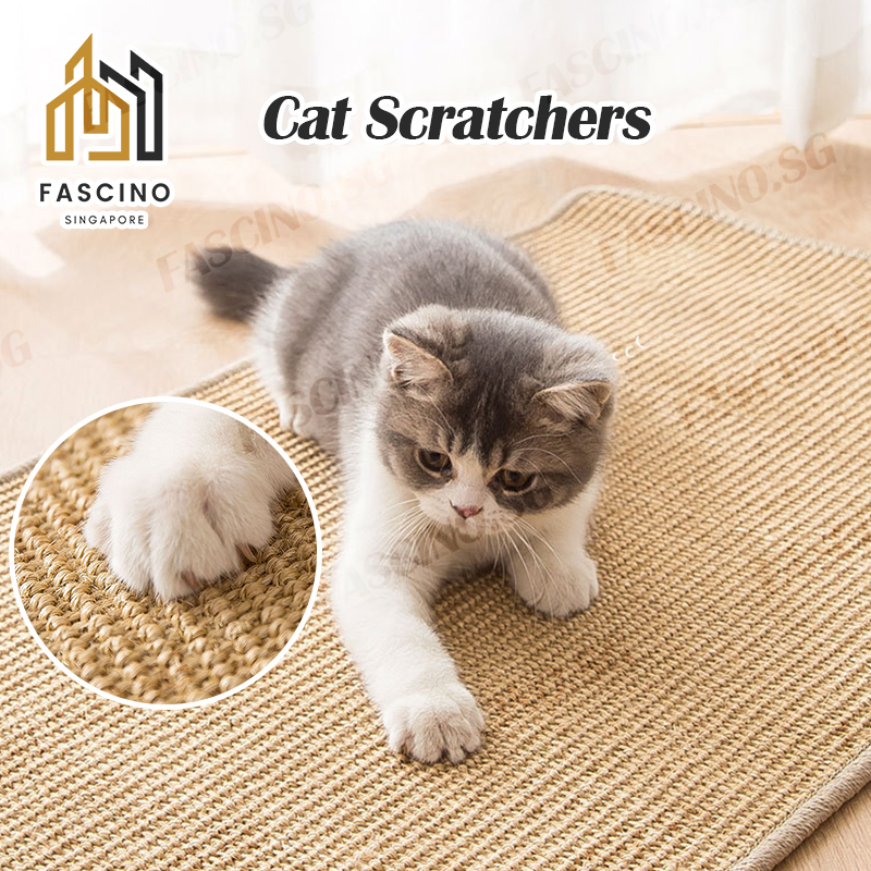 【SG】60*90cm Cat Sisal Scratcher Cats Scratching Pad Pet Mat Sisal ...