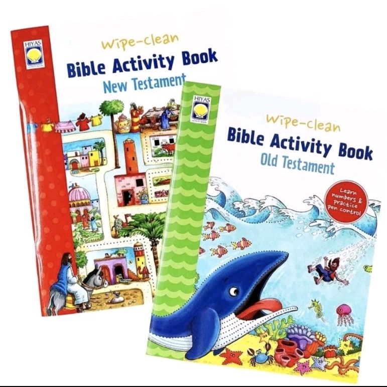 New Testament Wipe Clean Bible Activity Book | Christian Activity Book ...
