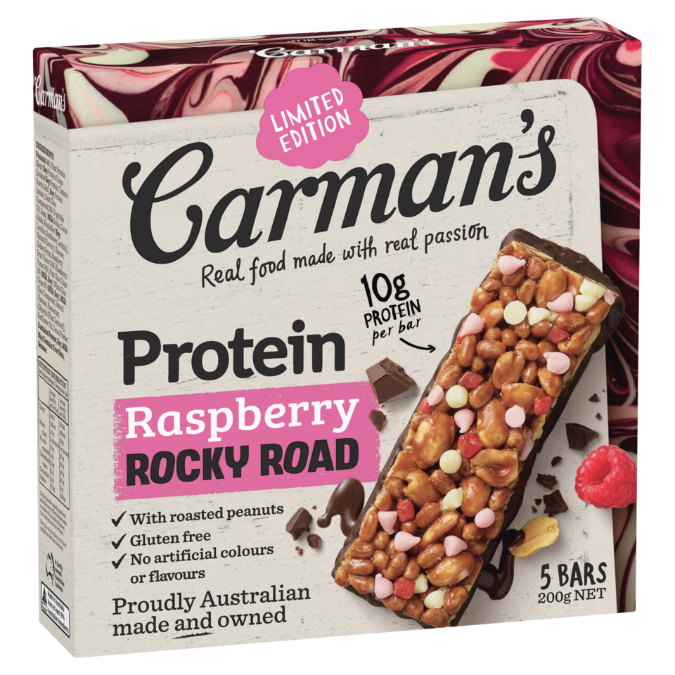 Carman's Gourment Protein Bars [ Dark Choc & Cranberry / Greek Style ...