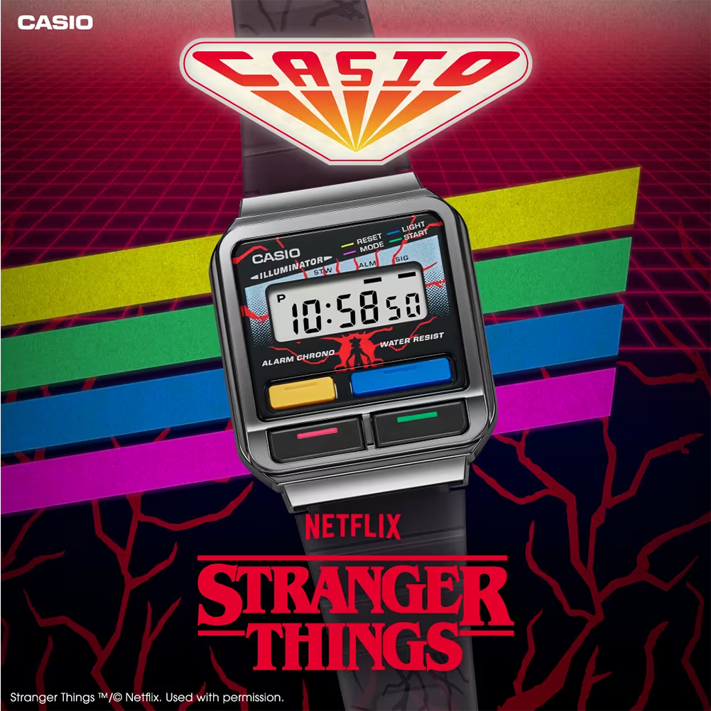 CASIO VINTAGE X STRANGER THINGS Netflix Collaboration Unisex Digital ...