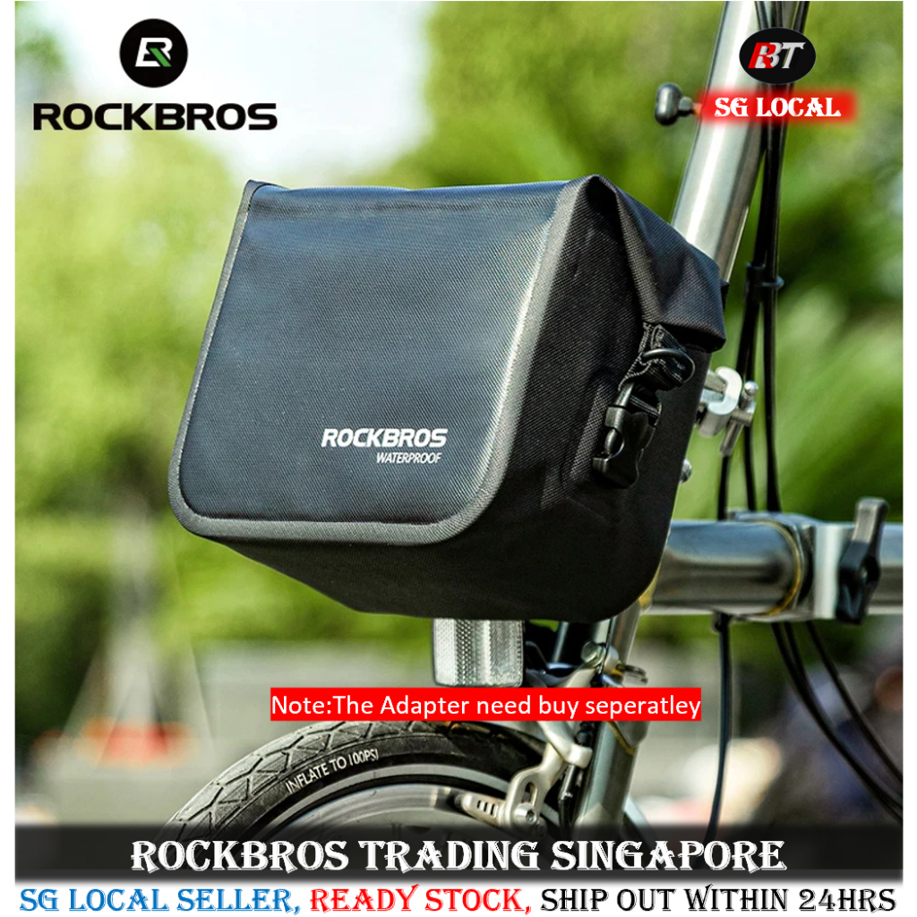 SG ROCKBROS Foldable Bicycle Bag Bro Front Block Carrier Bag Waterproof ...
