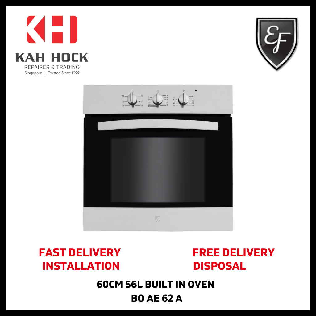 EF BOAE62 A 56L 60CM CONVENTIONAL BUILT-IN OVEN - 2 YEARS MANUFACTURER ...