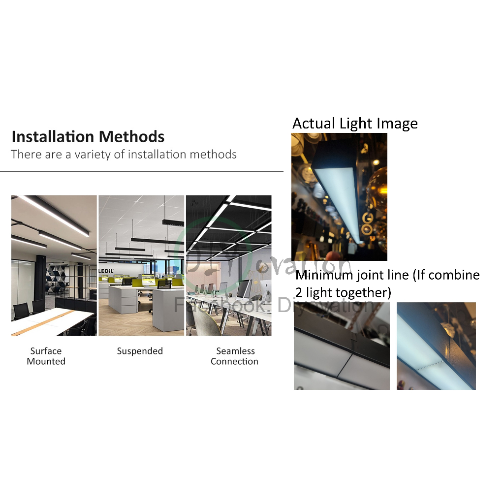 Megaman Linear LED Light/ Office. Kitchen, study room ceiling light ...