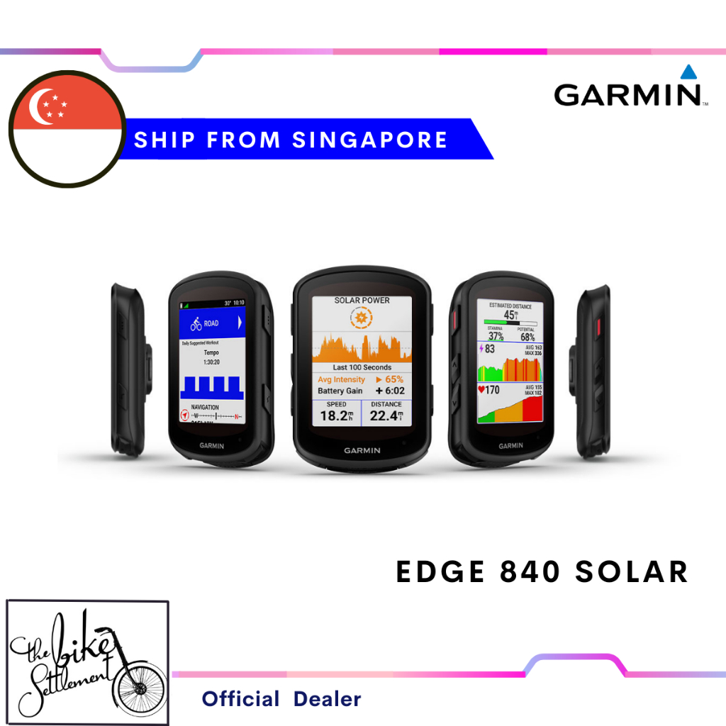 Garmin Edge 840 Solar Touchscreen Bicycle GPS Computer | Shopee Singapore