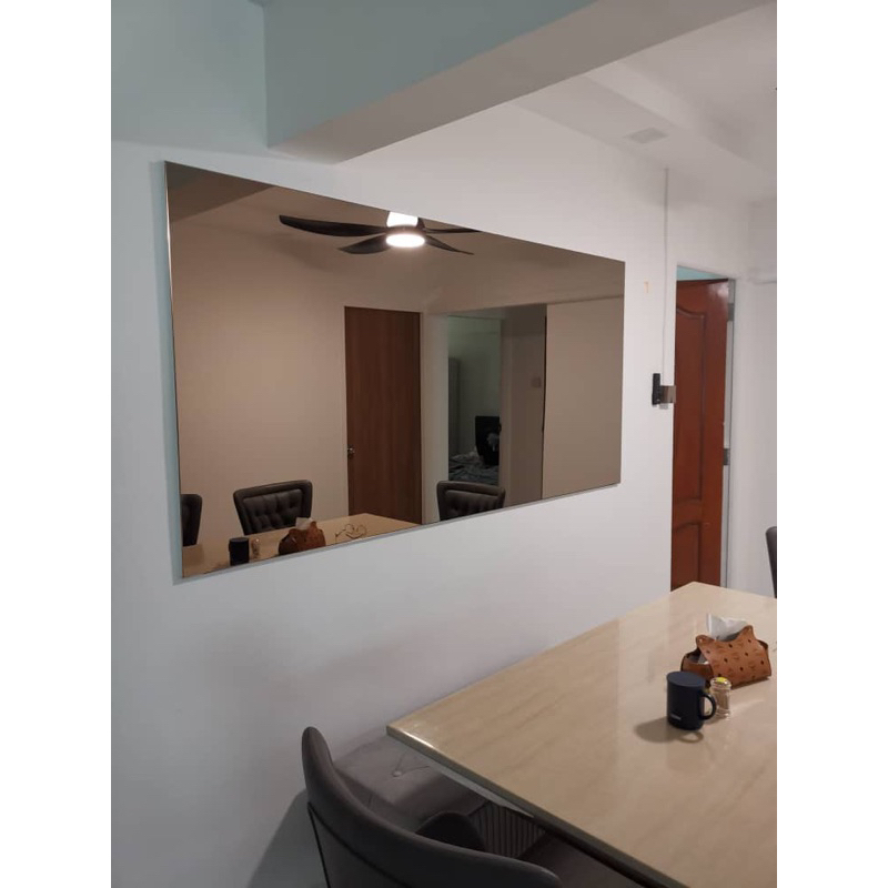 Custom Made Bronze Tinted Wall Mirror | Shopee Singapore