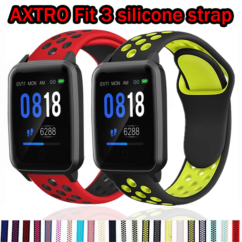 Silicone Strap For AXTRO Fit 3 Fitness Watch strap AXTRO Fit 3 Strap ...