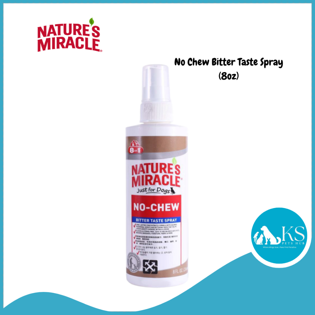 Nature's Miracle No Chew Bitter Taste Spray (8oz) | Shopee Singapore