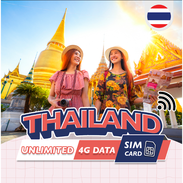 Thailand SIM Card 4G High Speed 1-15 Days Unlimited Data Prepaid ...