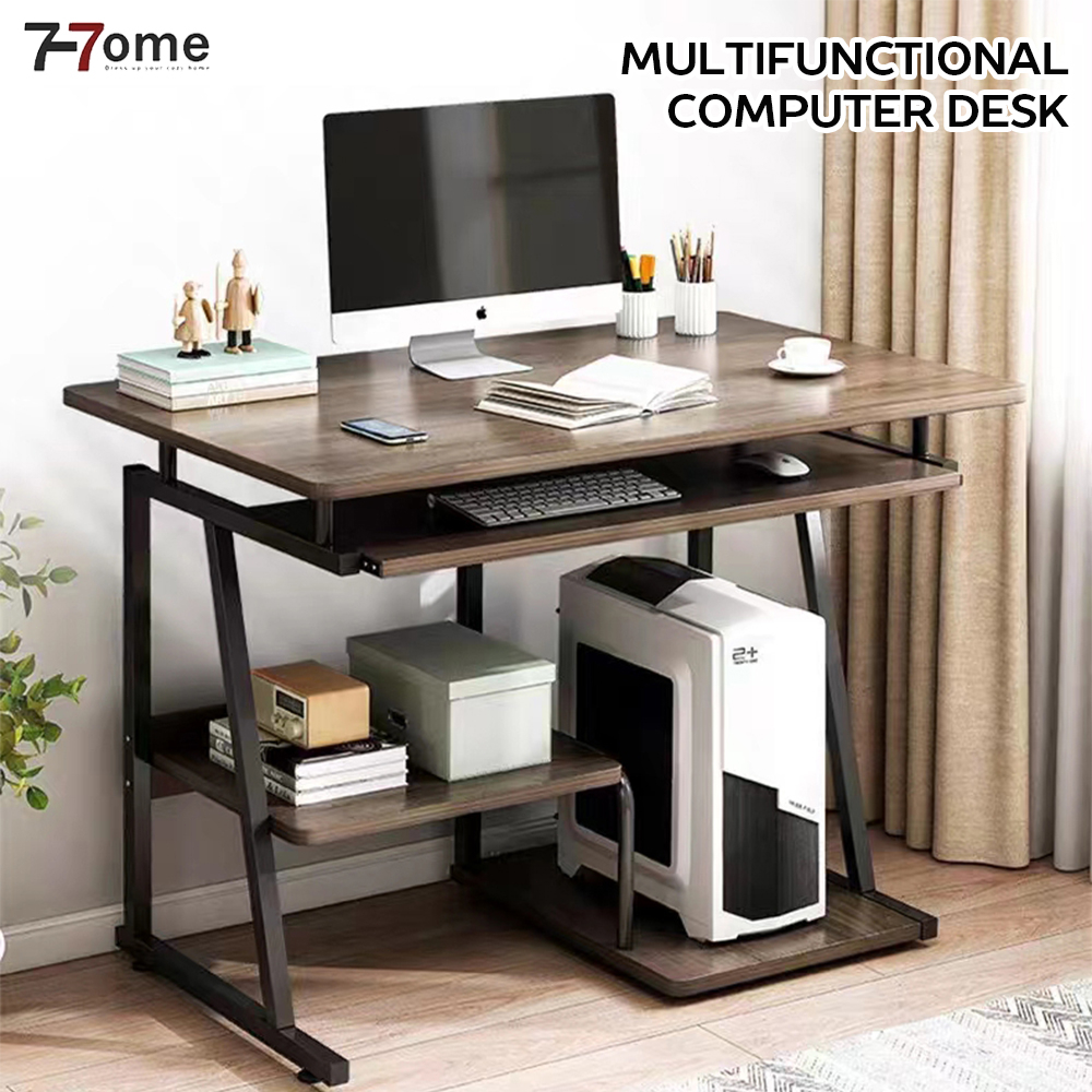 K-type computer/study table/desk, computer desk with shelf/office/home ...