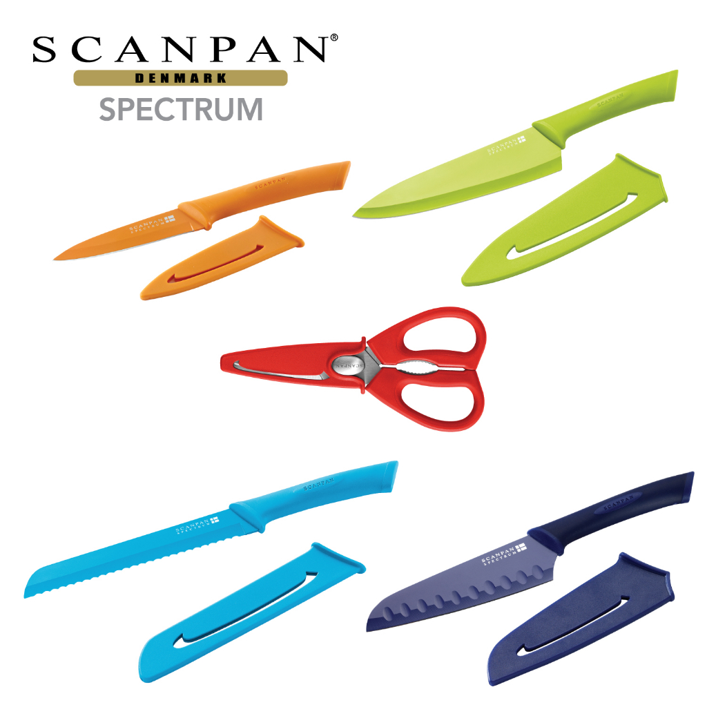 SCANPAN Spectrum 5pc. Knife/Shear Set (2 Colours) | Shopee Singapore