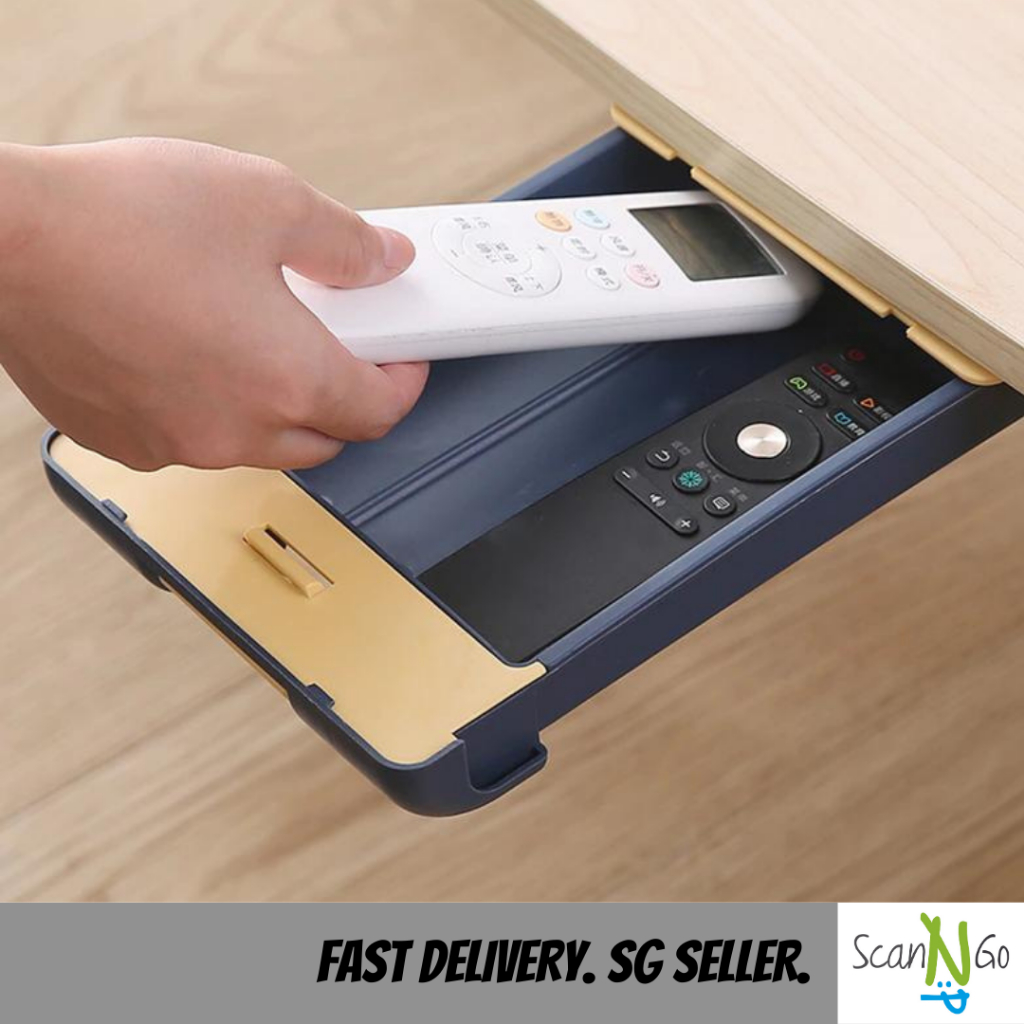 [SG Seller] Under-Table Desk Drawer Stationery DIY Desk Clutter ...