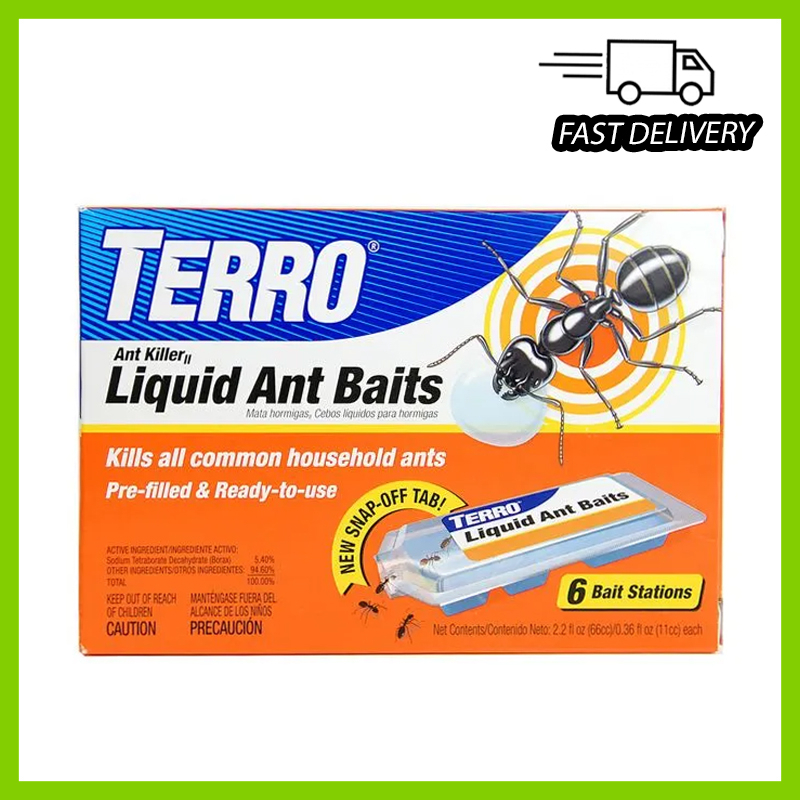 [SG STOCK] Terro Ant Killer Liquid Ant Baits Station Pack of 6 | Shopee ...