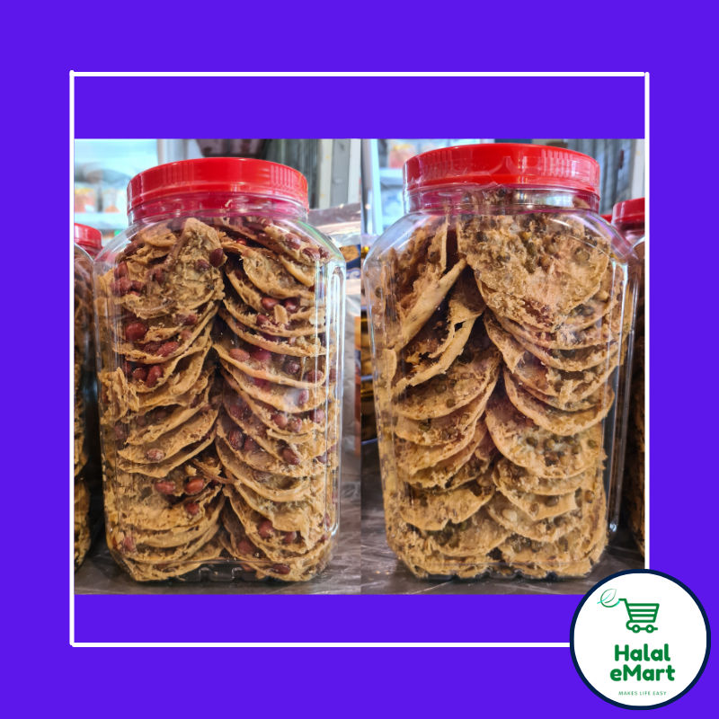 Homemade Rempeyek Kacang or Tumpi 960g | Shopee Singapore