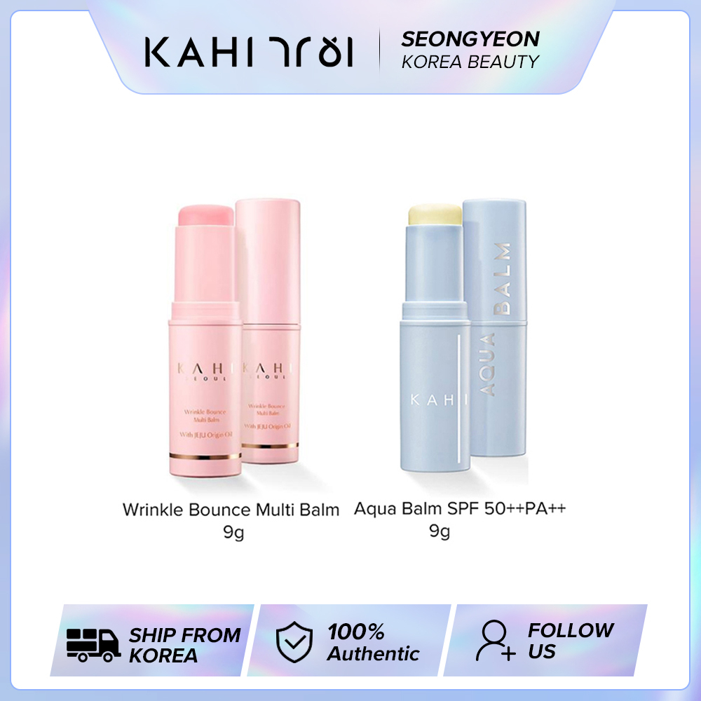 KAHI Wrinkle Bounce Muliti Balm (9g), Aqua Balm SPF50+/PA++++(9g),Sun ...