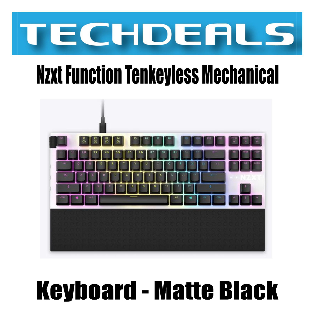 Nzxt Function Tenkeyless Mechanical Keyboard - Matte Black | Shopee ...