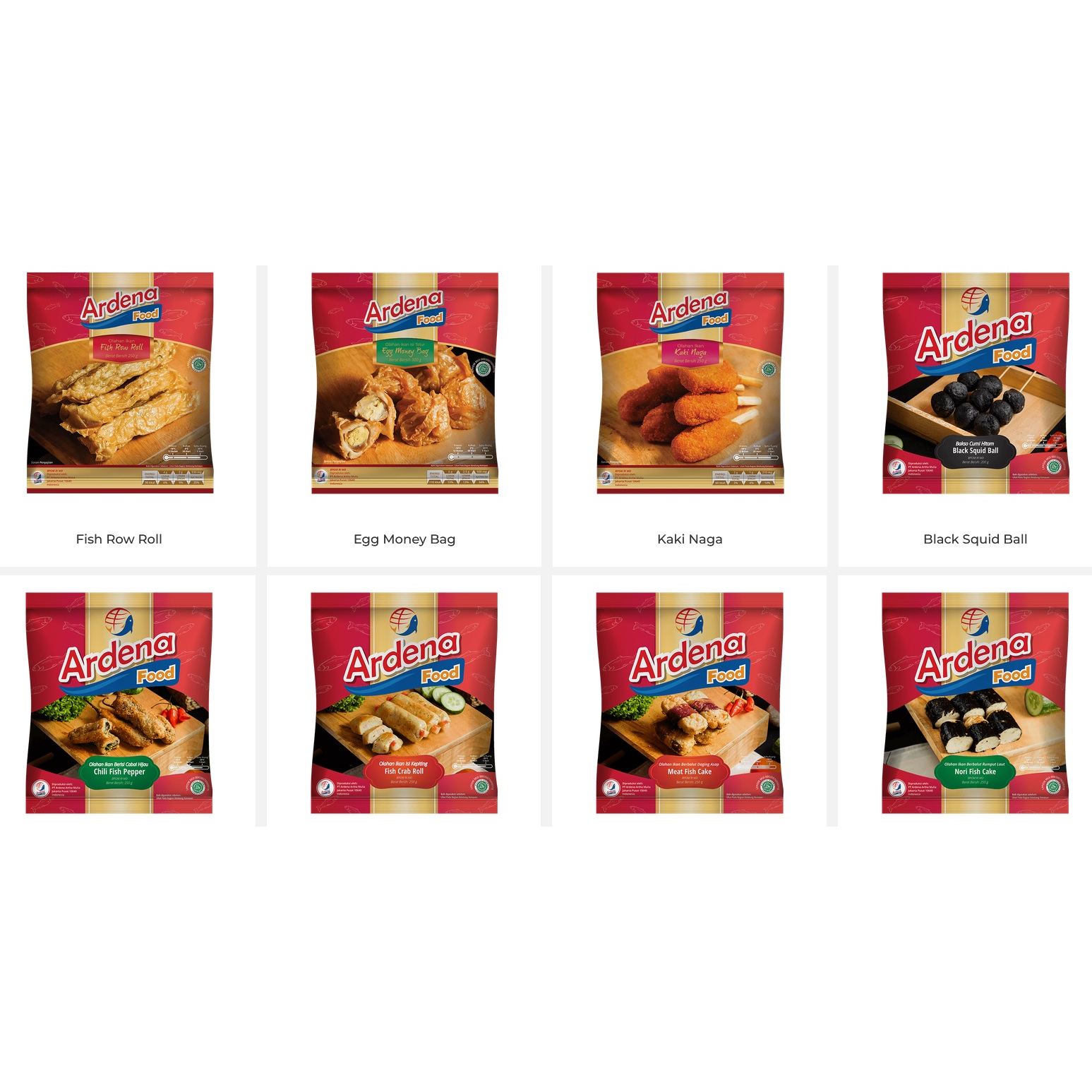 ARDENA Bundle 2 Ardena Frozen Foods Squid Ball Chicken Siomay Shrimp ...