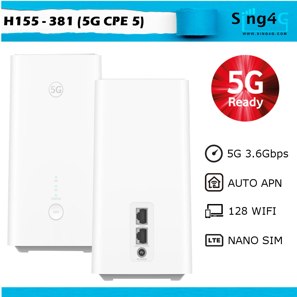 Huawei Brovi 5G CPE 5 Wireless CPE Router H155-381 WIFI 6 SIM ROUTER ...