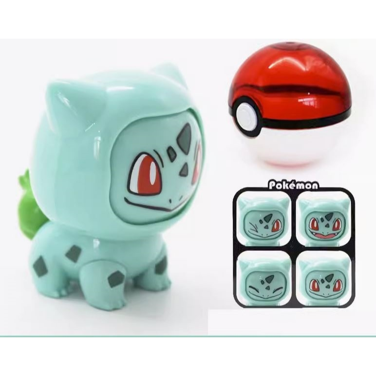 🔥 SG Local Stock 🔥 Pokemon Face-Changing toy Action Bulbasaur Figure ...