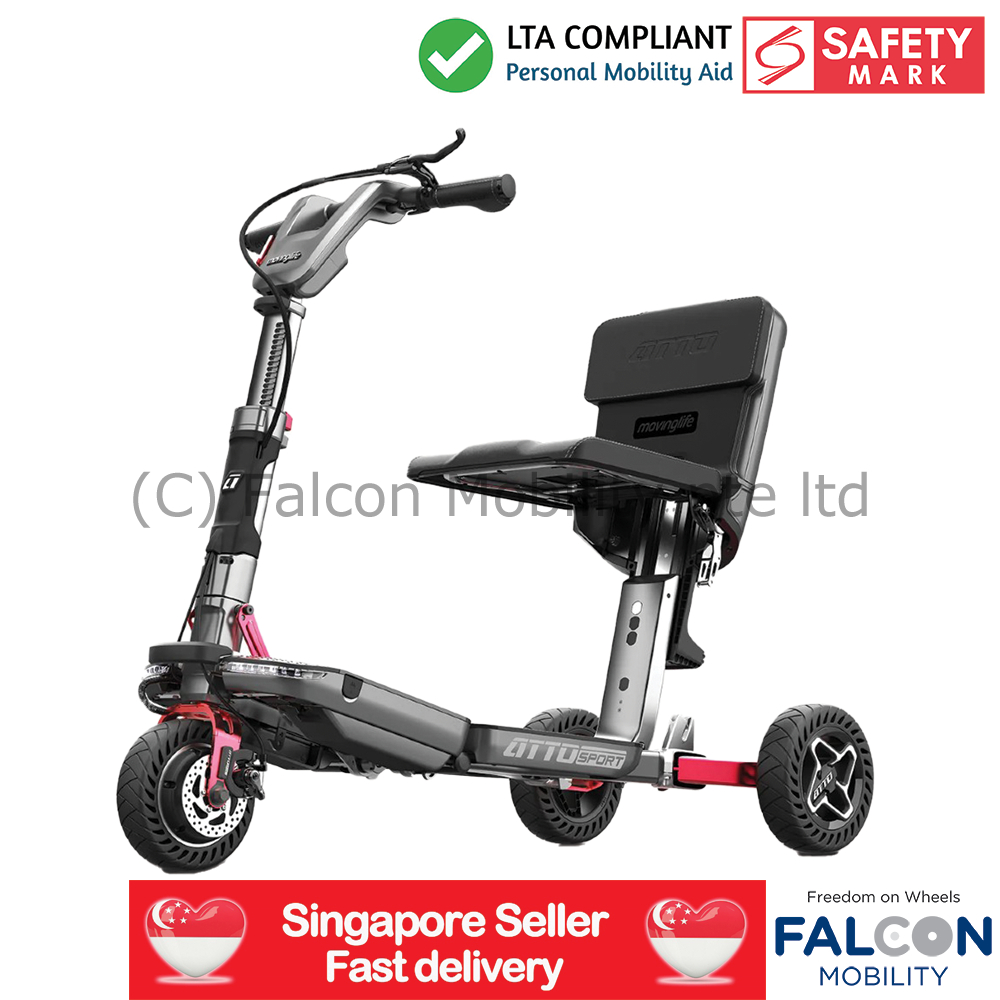 Moving Life Atto Sport Foldable Mobility Scooter | Shopee Singapore