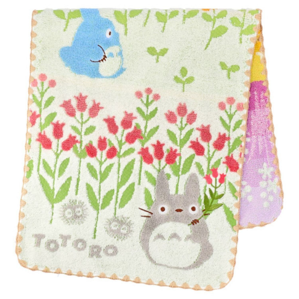 (SG Stock) Studio Ghibli My Neighbor Totoro Wild Flower Square Towel ...