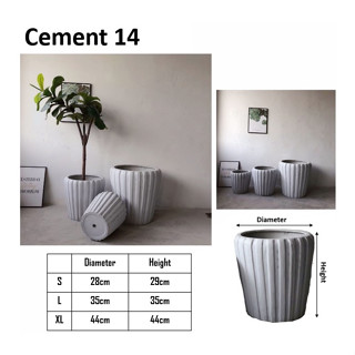 Plant Pot Cement Pot Large Big Textured Designer Style Flower Pot ...