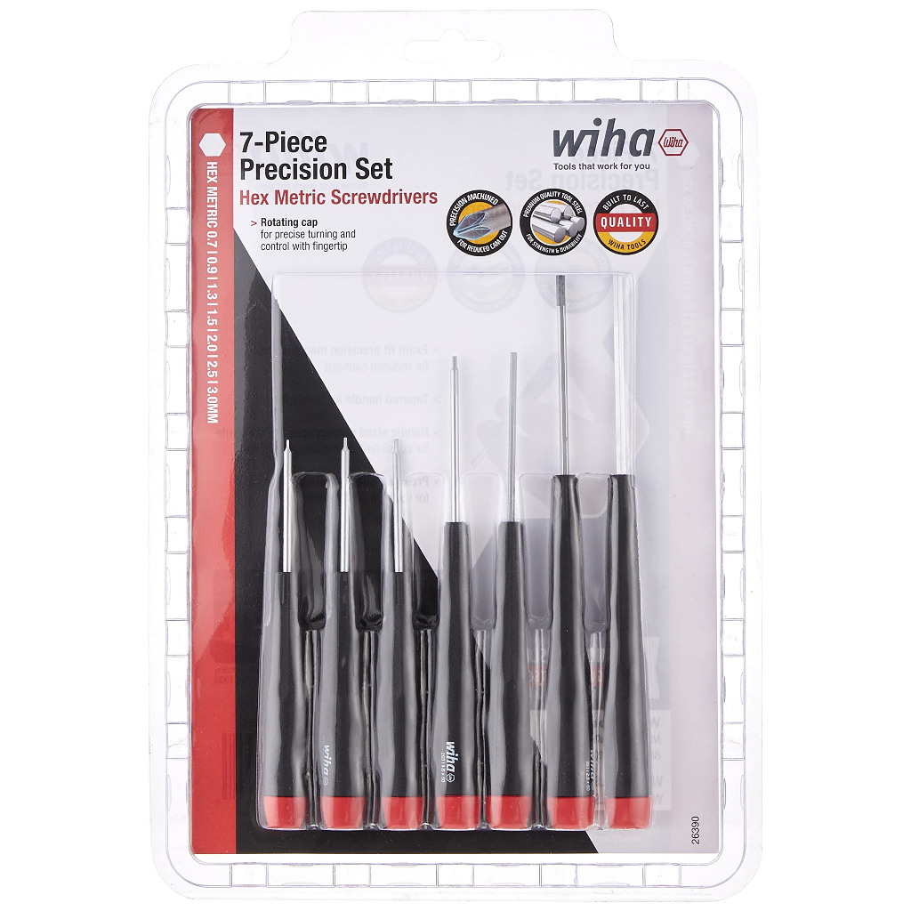 {fast delivery} WIHA 7 PIECE Precision-Series Metric Hex Driver Set ...
