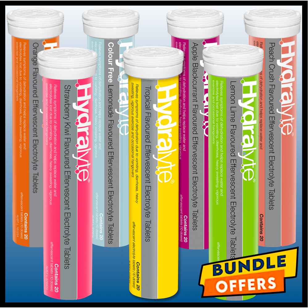 SALE! HYDRALYTE Electrolyte Effervescent Tablets (20 Tablets) Vitamins ...