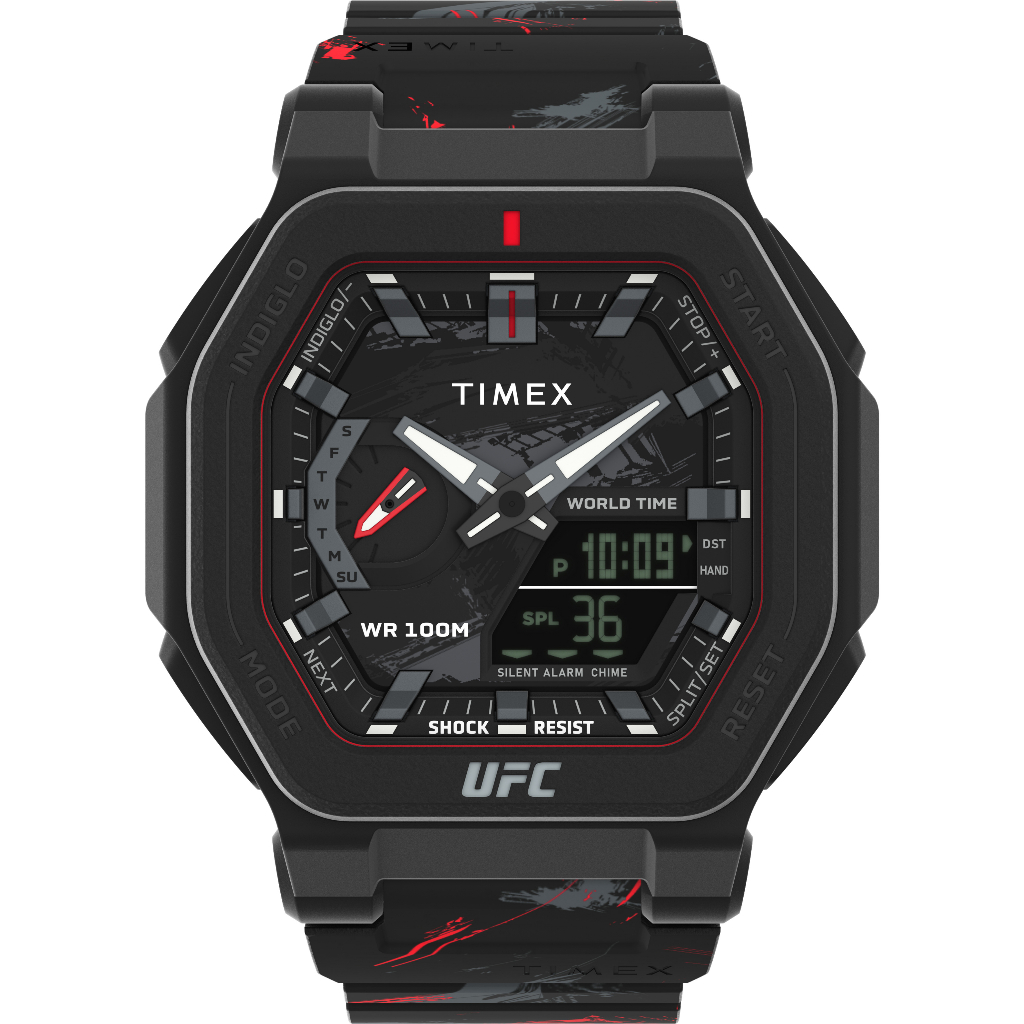 Timex UFC Colossus Fight Week 45mm Resin Strap Watch - Black (TW2V85300 ...