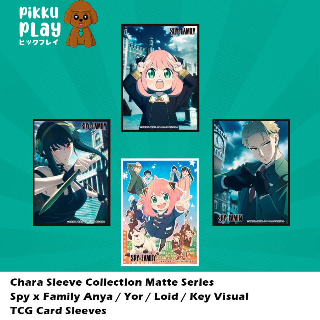 Chara Sleeve Collection Matte Series Spy x Family Anya / Yor / Loid / Key Visual TCG Card ...