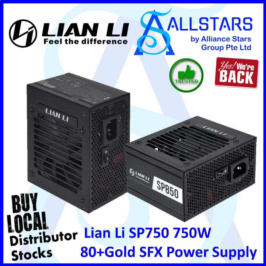 Lian Li SP850 Black 850W SFX Power Supply / 80+GOLD / Full Modular ...