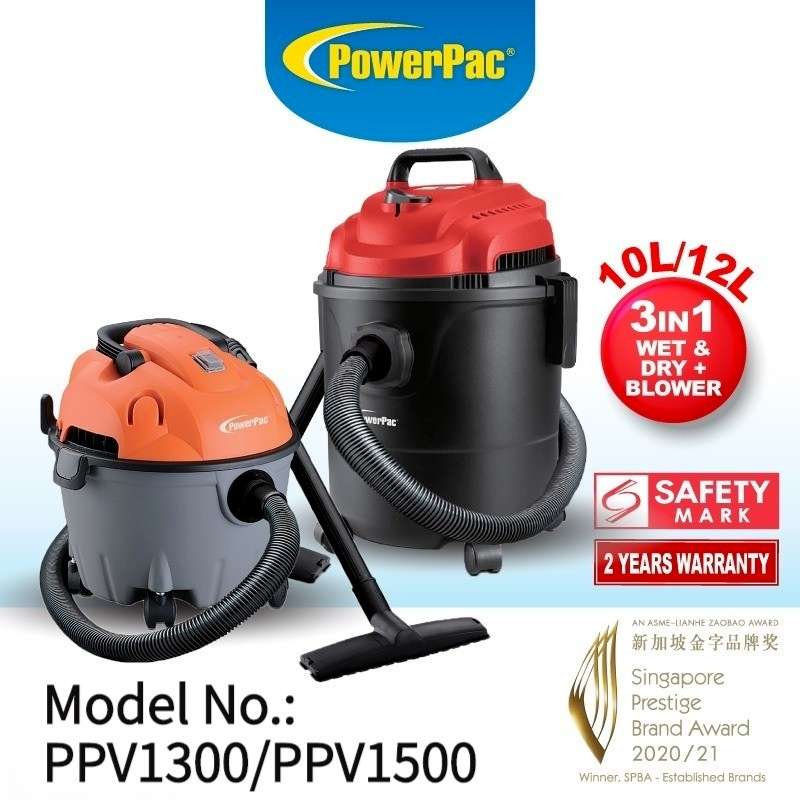 【SG Ready Stock SG PLUG】PowerPac Vacuum Cleaner PPV1300 / PPV1500 Wet ...