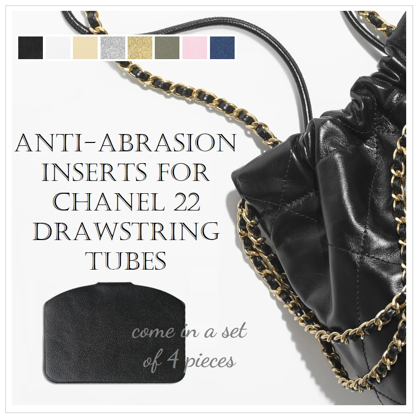 Anti Abrasion Inserts (set of 4 pieces) for Chanel 22 Bag Drawstring ...