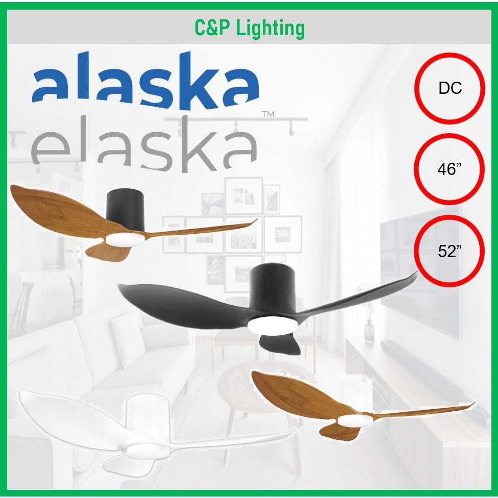 [Installation Promo] Alaska Hyson 46" / 52" 3 Blades DC Ceiling Fan ...