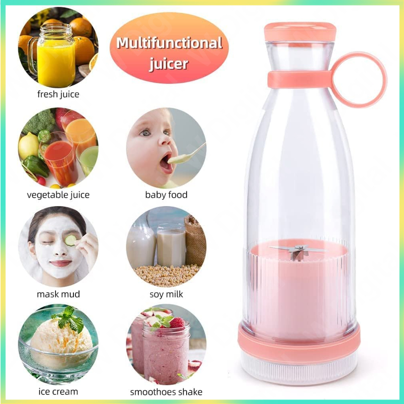 Electric Juicer Rechargeable Mixers Fresh Fruit Juicers Usb Portable ...