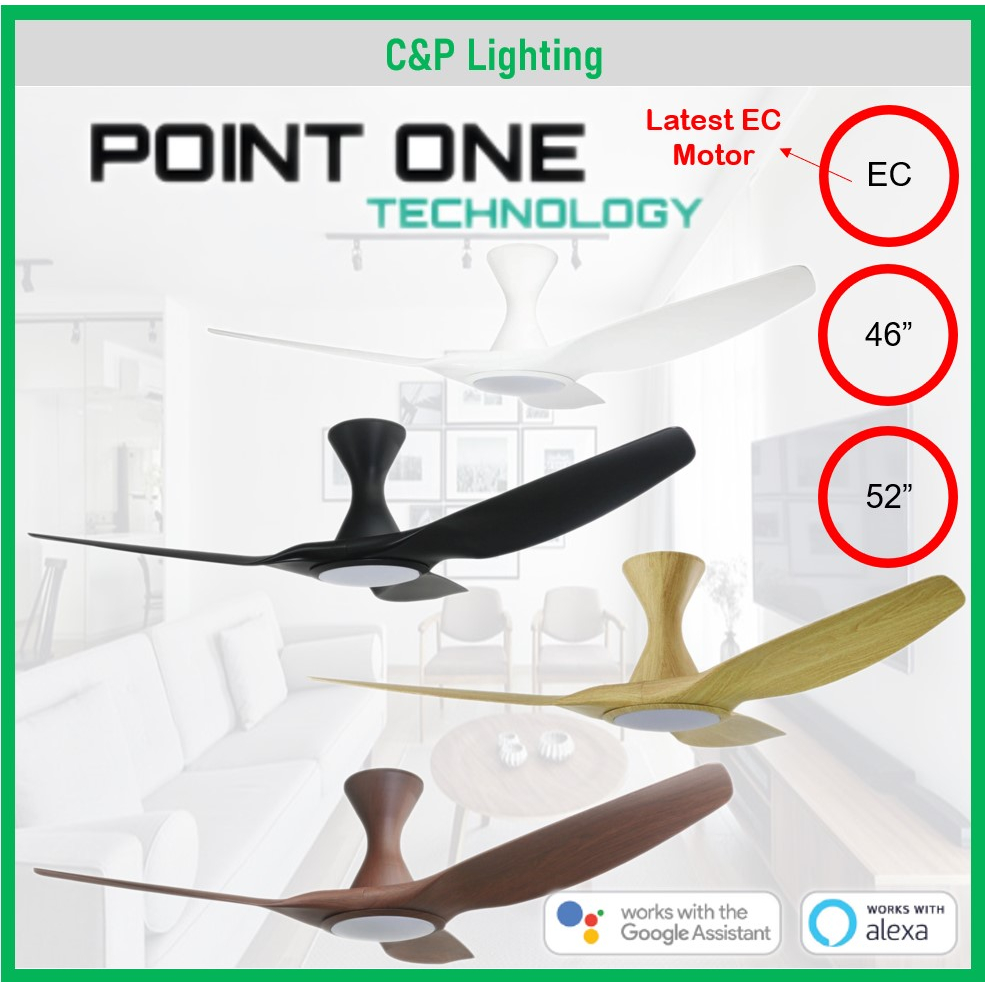 PO Eco Fan Cyclone Vspec-III Smart Wifi Enabled 46" / 52" Ceiling Fan ...