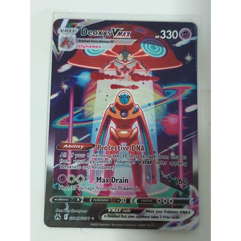 Pokemon deoxys vmax crown zenith card | Shopee Singapore