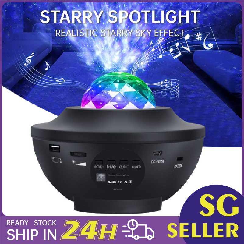 [SG STOCK] LED Star Night Light Music LED Projector Light Bluetooth ...