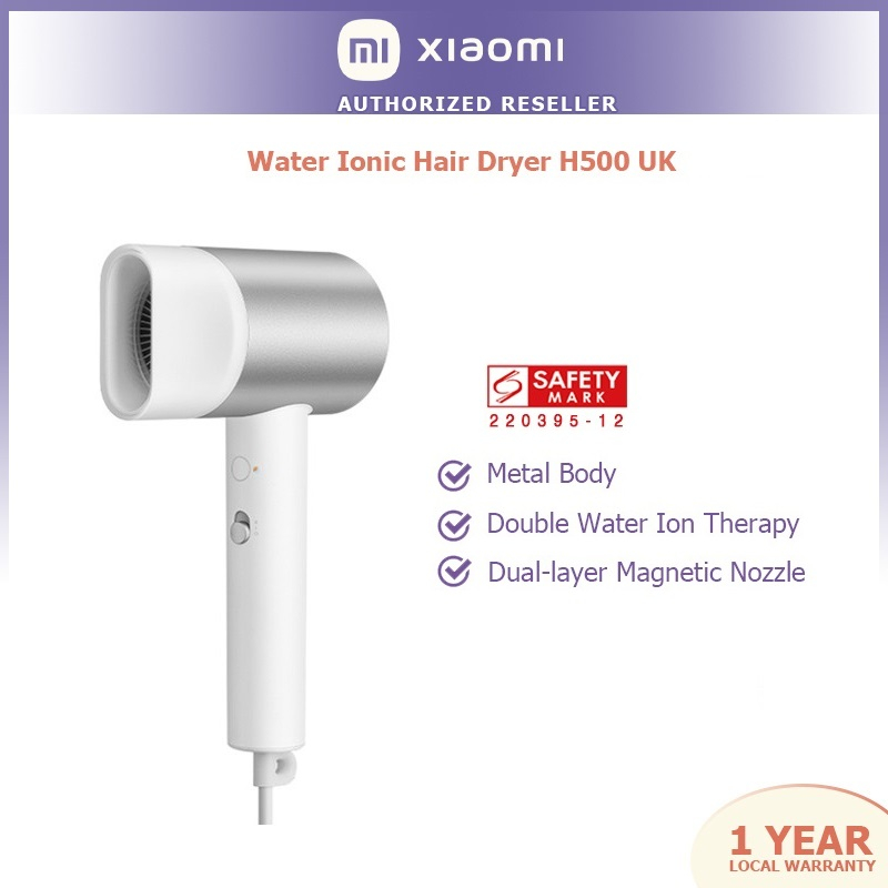 Xiaomi Water Ionic Hair Dryer H500 UK, Removable Air Intake Filter ...