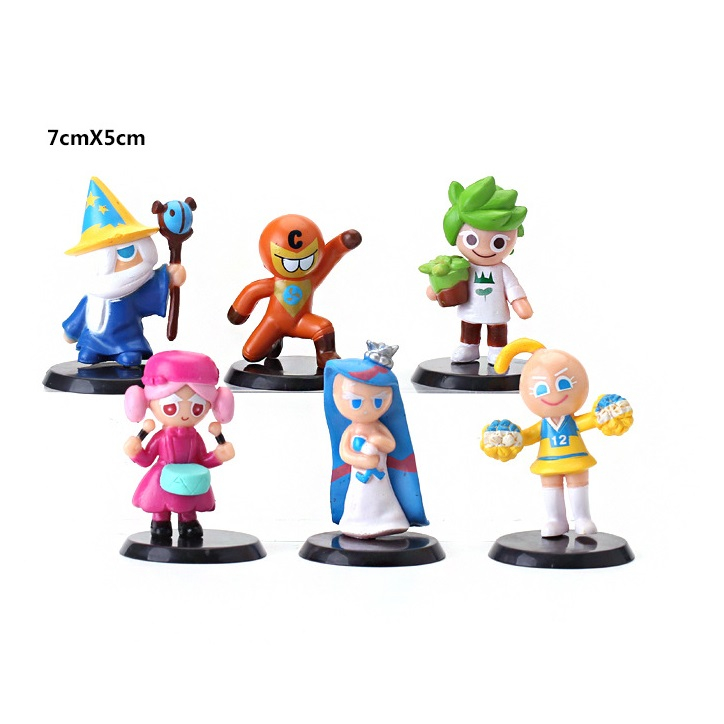 Cookie Run Figurines / Cake Toppers (6 Pcs a Set) | Shopee Singapore
