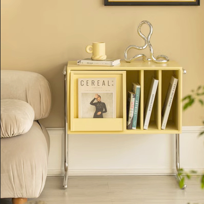 Nordic Cupboard Sofa Side Book Shelf Magazine Cabinet Solid Wood ...