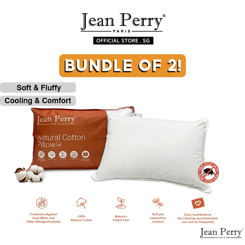 Jean Perry Cotton Pillow I Neck Support Pillow I Cooling Pillow I ...